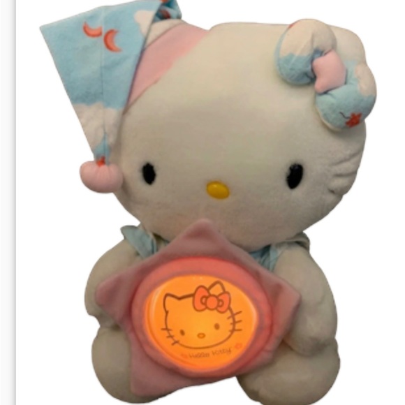 Sanrio | Toys | Hello Kitty Stuffed Plush Tap Night Light Twinkle ...